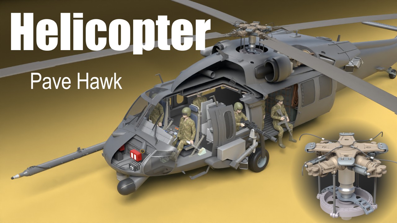 How does a Military Helicopter work? (Pave Hawk)
