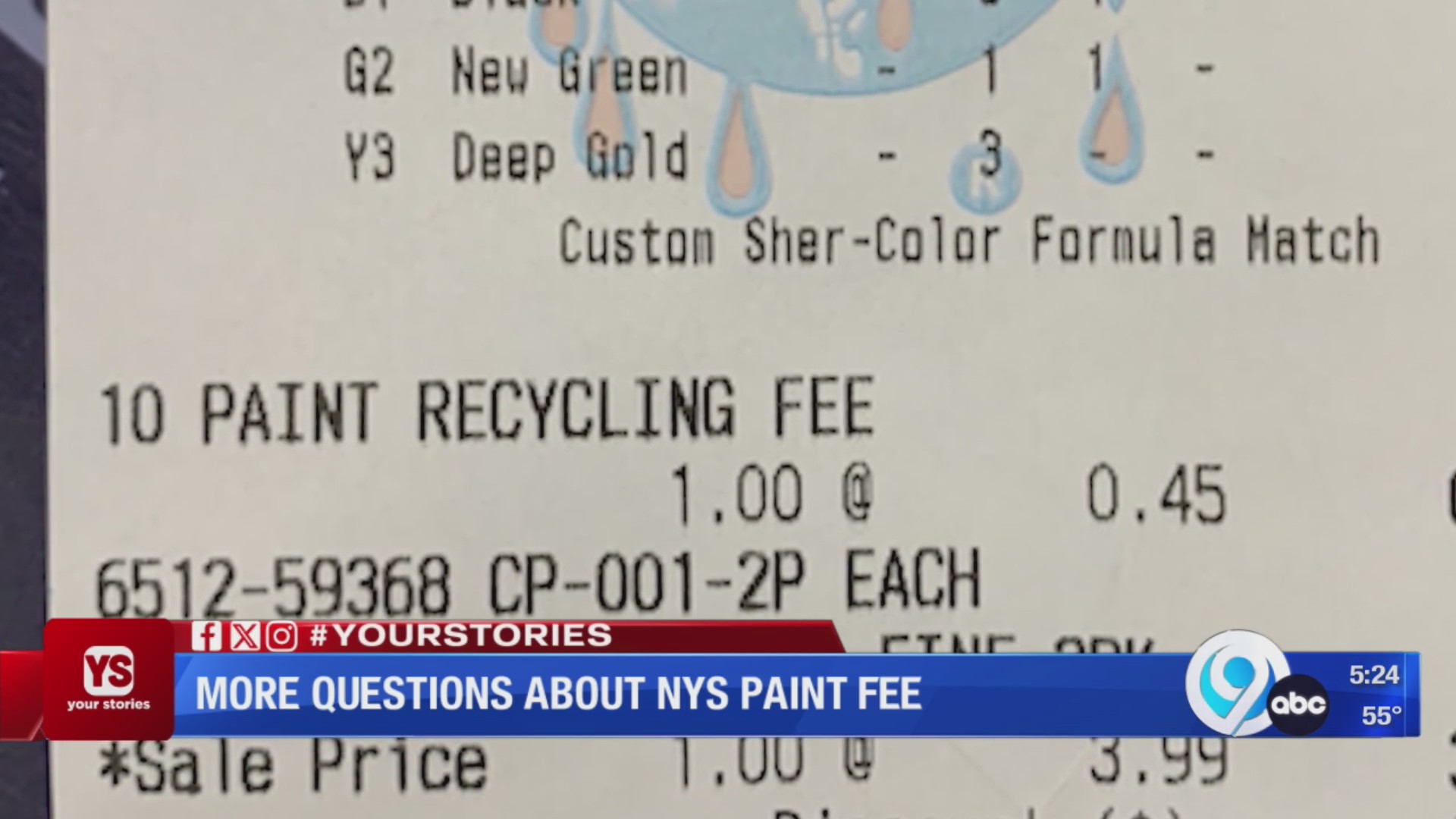 More questions about the NYS paint fee