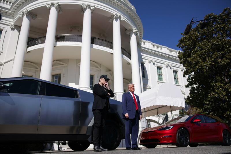 Trump buys 'brand new Tesla' to show support for Elon Musk after shares ...