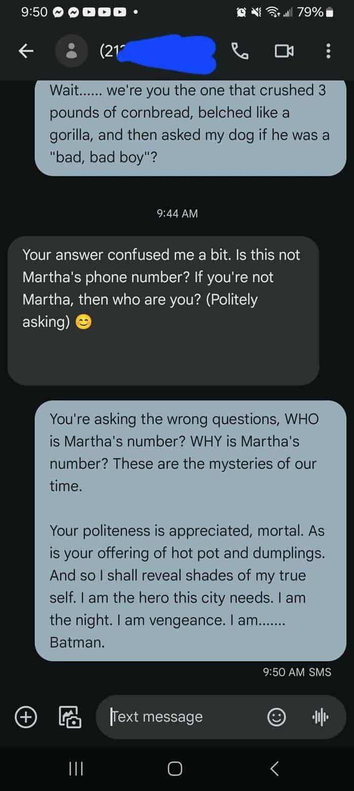 40 Hilarious And Surprising Wrong Number Texts Recipients Shared Online