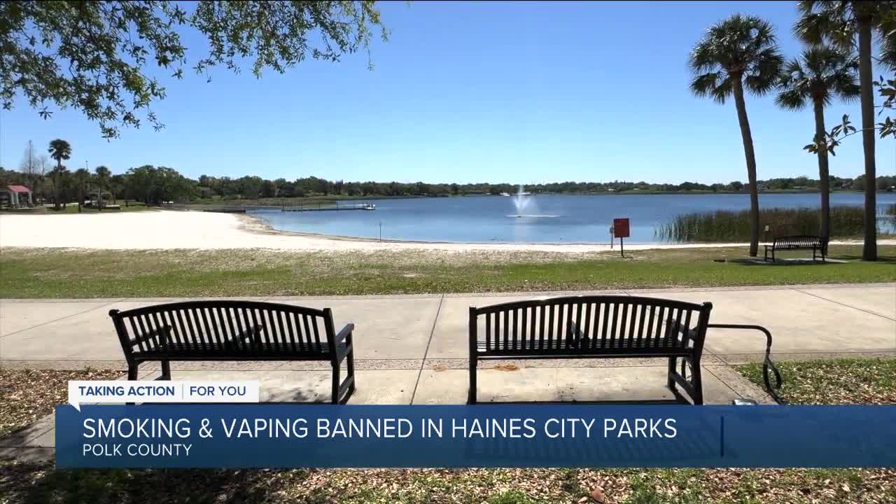 Smoking and vaping banned in public parks in Haines City