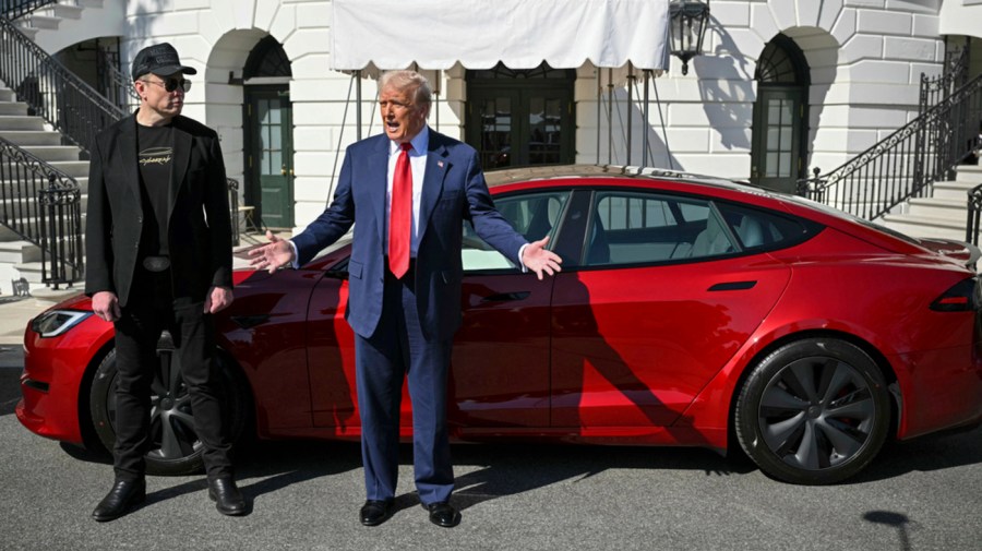 Trump floats labeling violence against Tesla dealerships as domestic ...