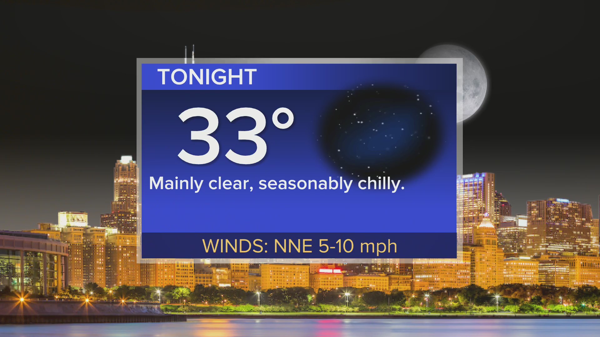 Tonight: Mainly clear, seasonably chilly