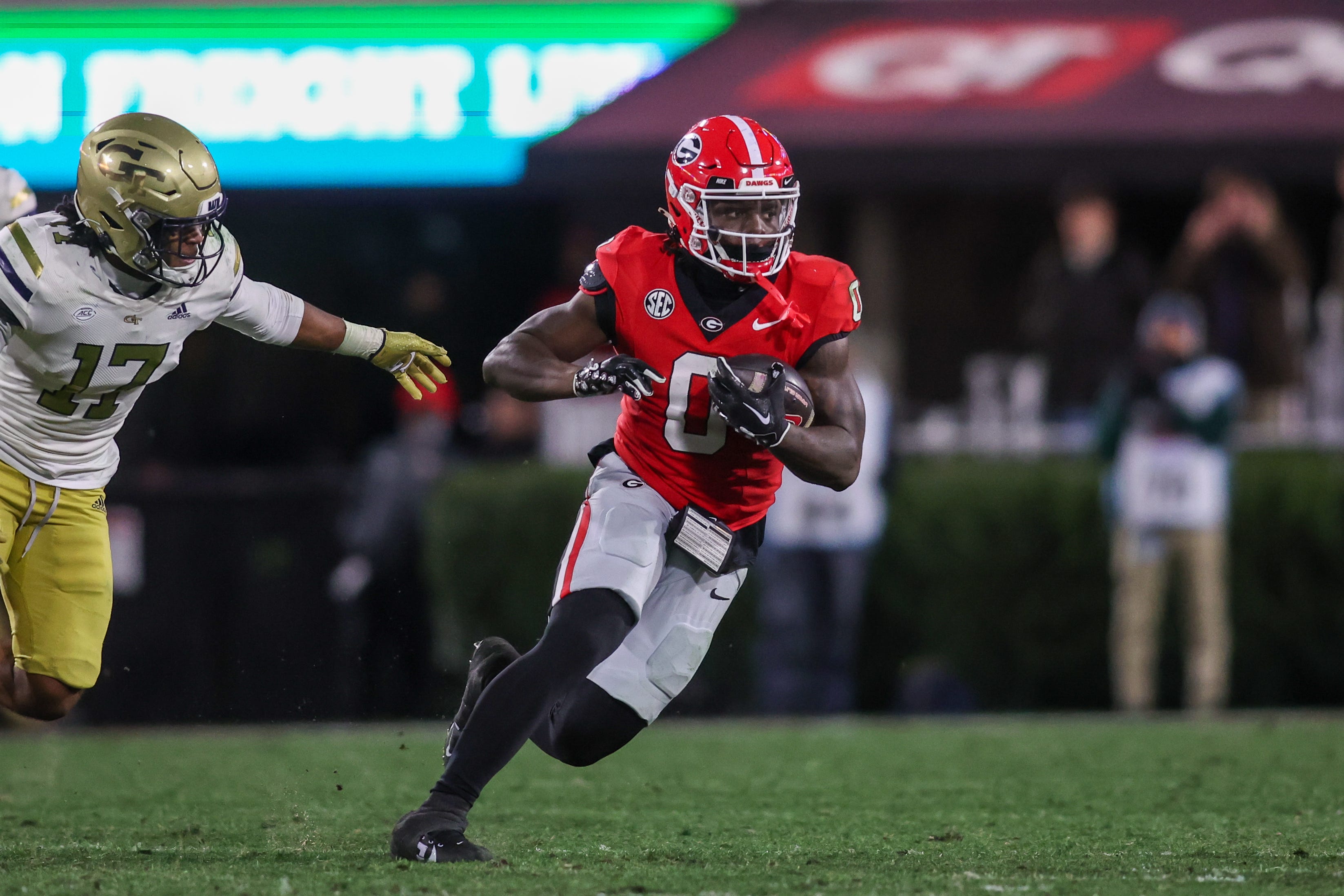 Georgia football without 2 top running backs this spring
