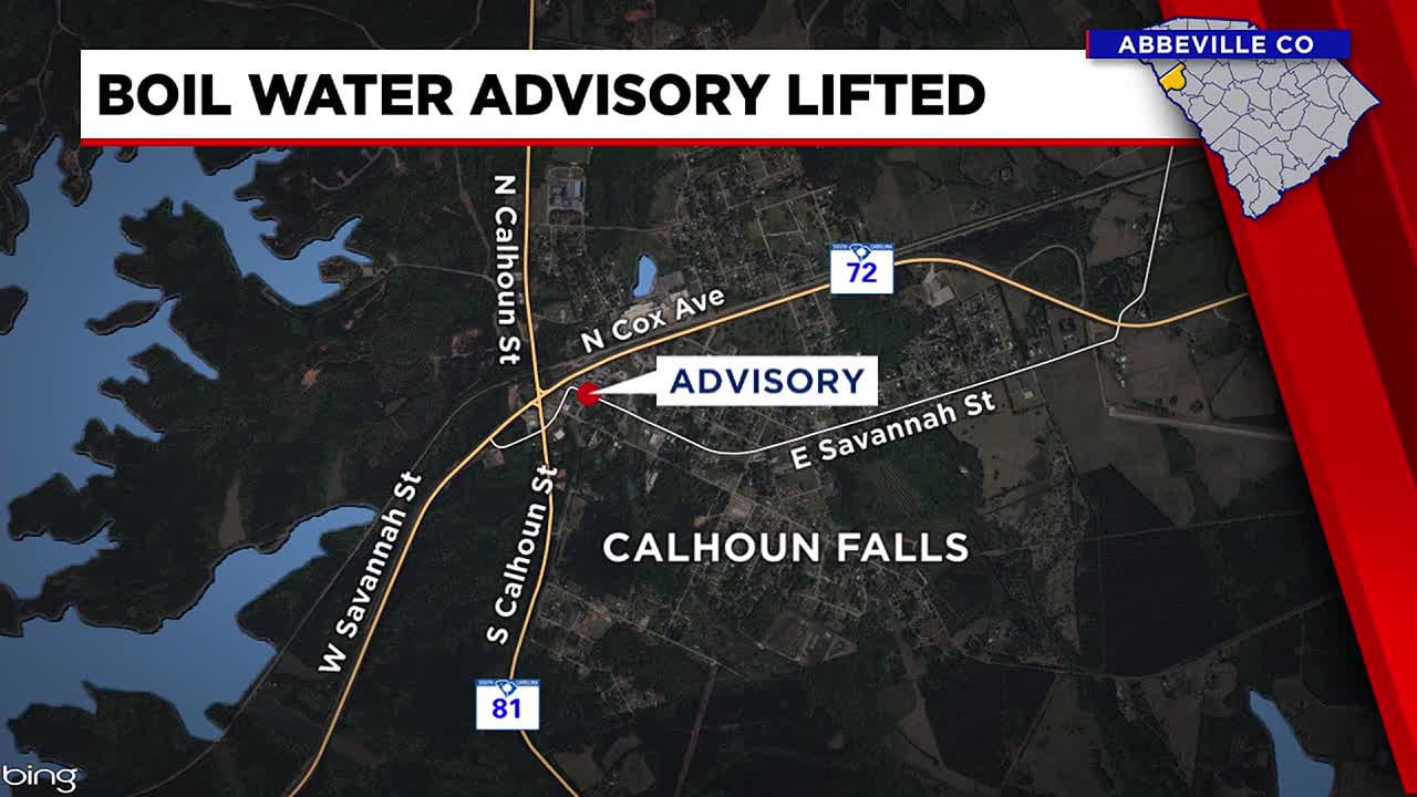 Officials: Boil water advisory lifted for Calhoun Falls