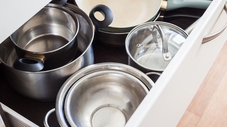 The IKEA Organizer That's A Game Changer For Pots And Pans Storage