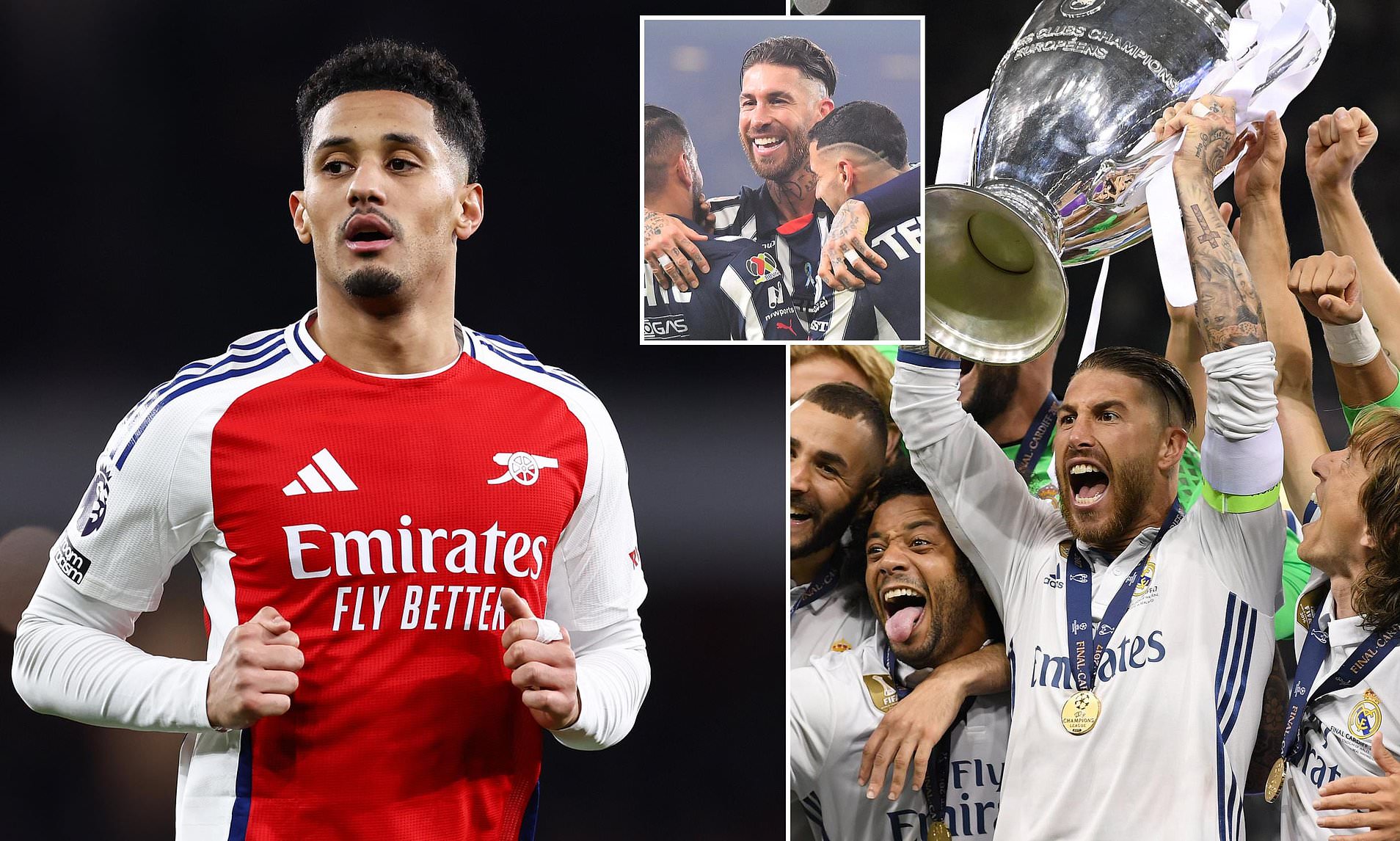William Saliba hails legendary former Real Madrid defender Sergio Ramos ...