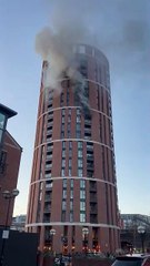 Candle House fire: Dramatic footage shows building blaze as motorists ...