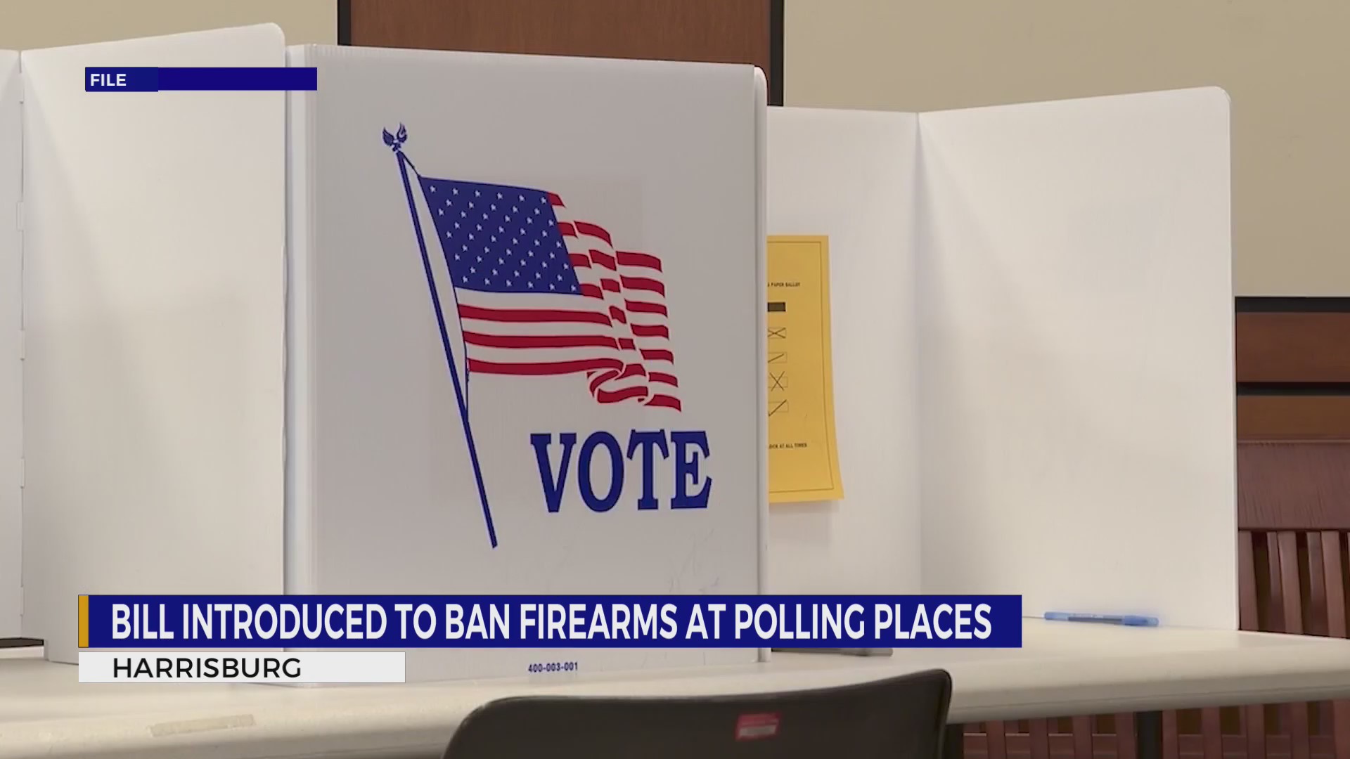 Pennsylvania Rep. looks to ban firearms at polling places
