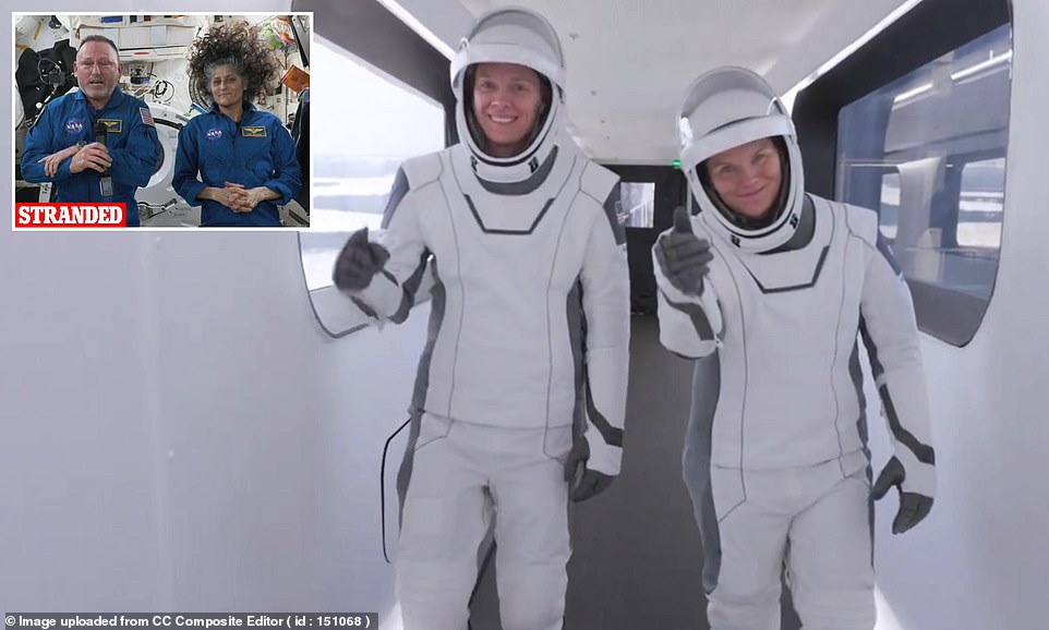 NASA rescue crew prepare to be swapped with stranded astronauts