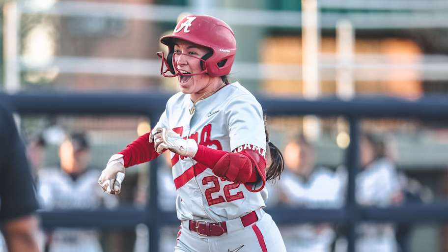 Alabama Softball Slugs Way to Run-Rule Victory over South Alabama