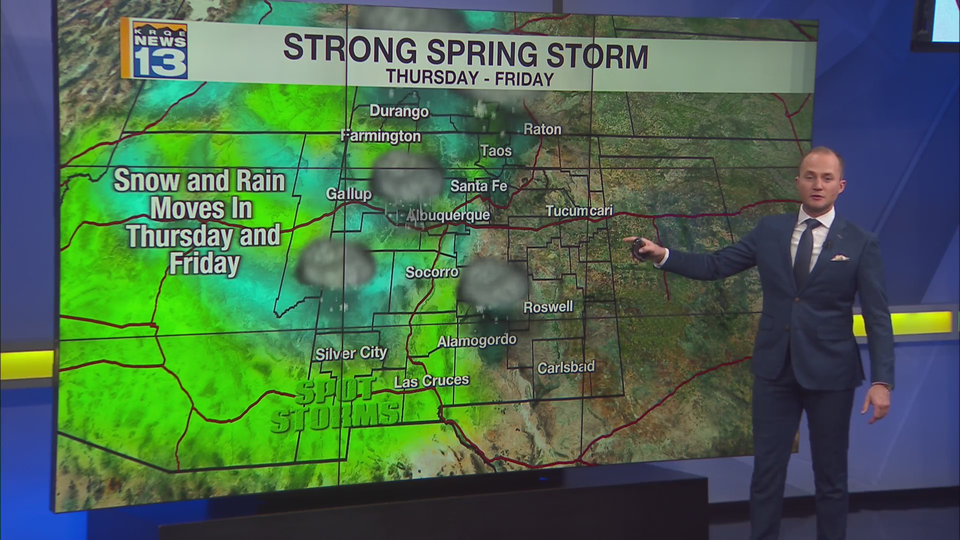 Damaging wind gusts, rain, and snow moves in later this week