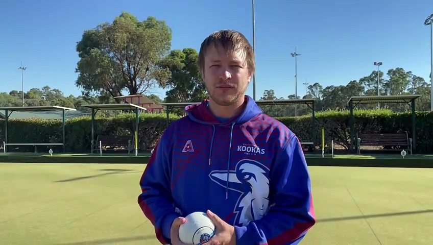 Strathfieldsaye lawn bowler Kevin Probert.