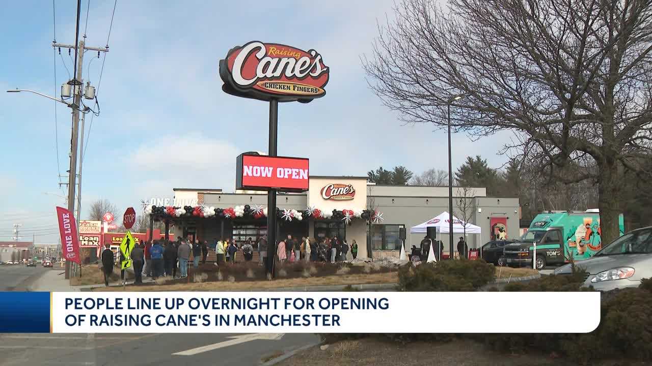 Raising Cane's opens first New Hampshire location in Manchester
