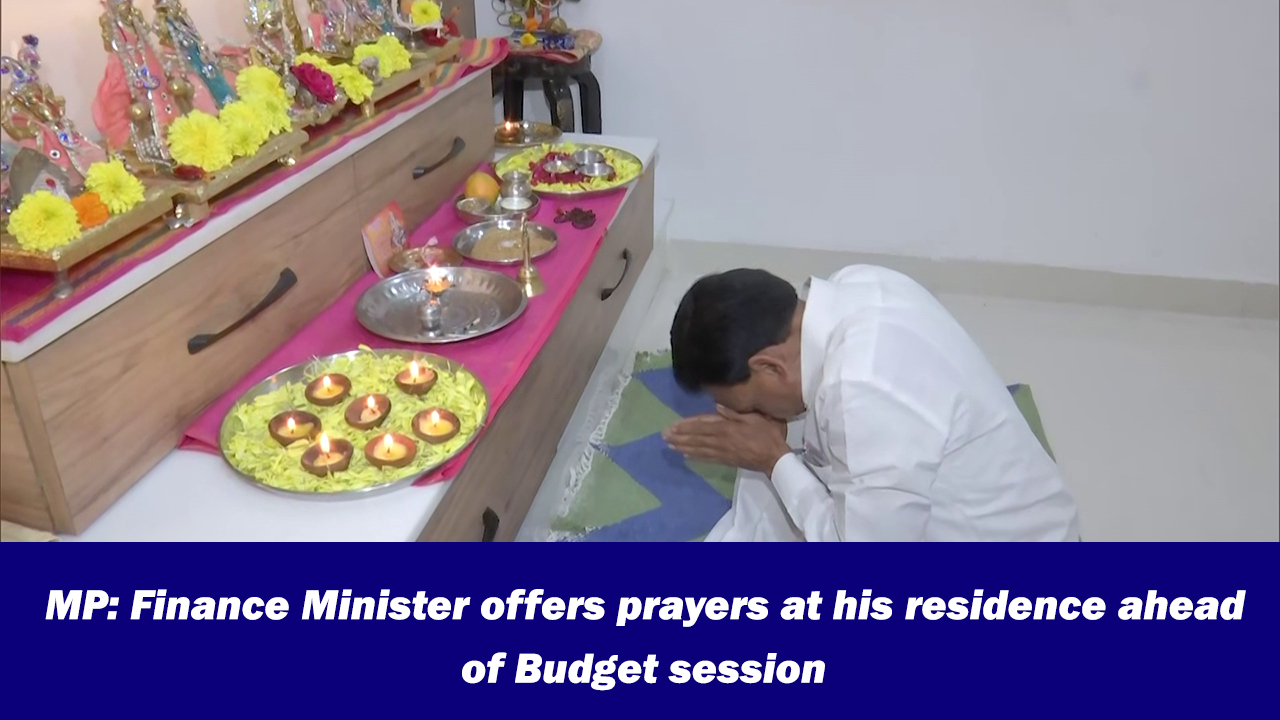MP: Finance Minister offers prayers at his residence ahead of Budget ...