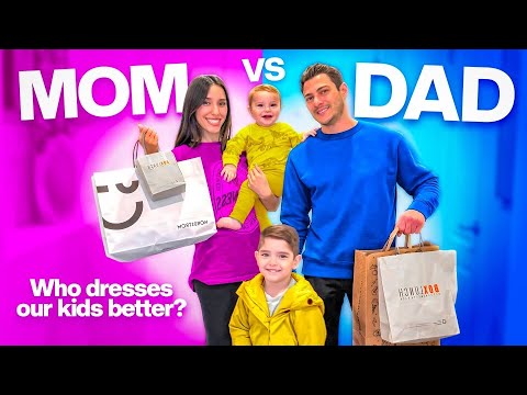 Who Dresses Our Kids Better? Mom Vs Dad Challenge