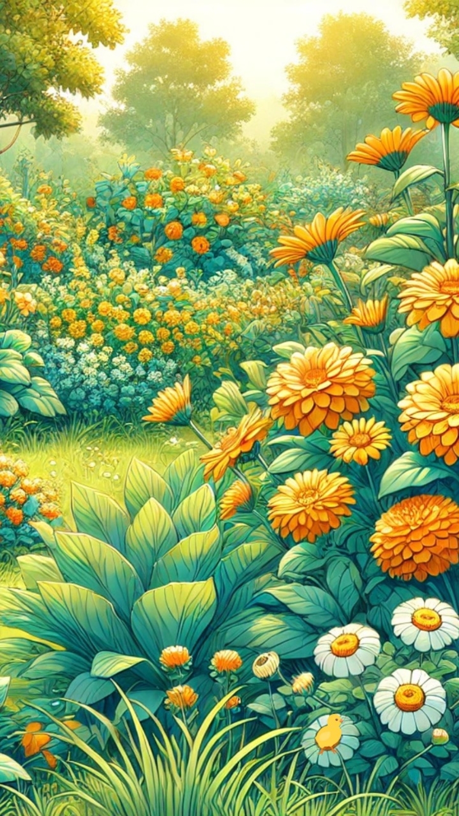 Can you find the hidden chick in this picture?