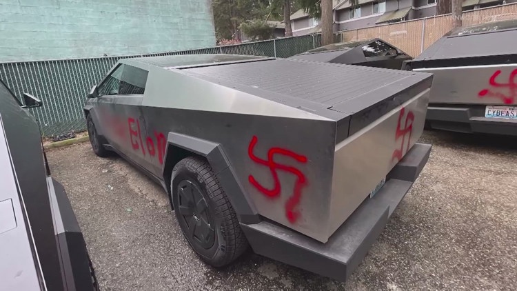 Police investigating several reports of vandalism at Tesla dealership