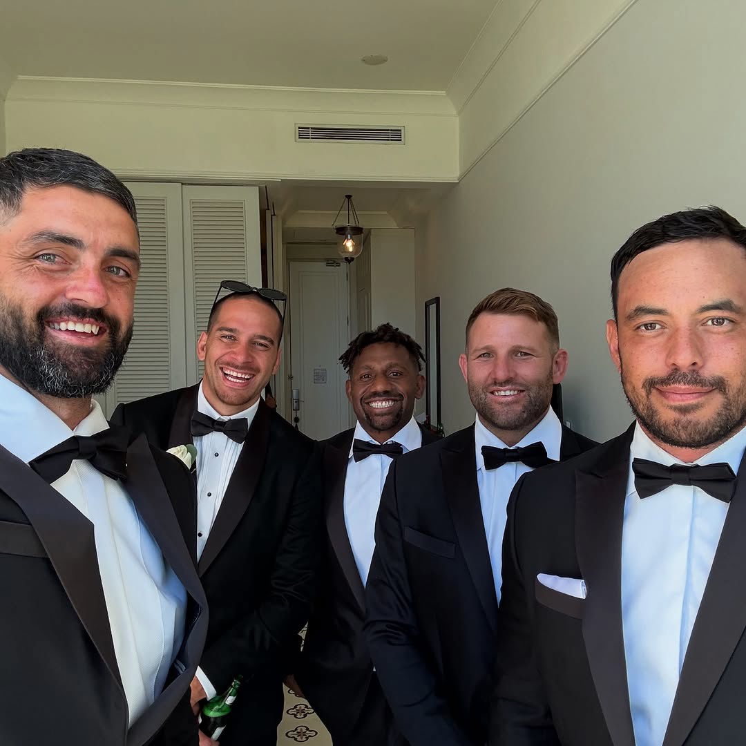 Former NRL star Corey Norman marries fiancée Nicole Shiraz in a ...