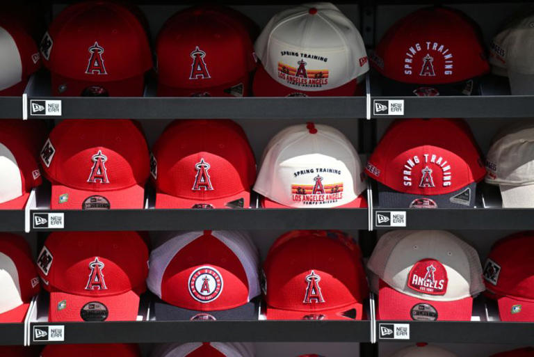 Hats with accidental vulgarities removed from Los Angeles Angels, Texas ...