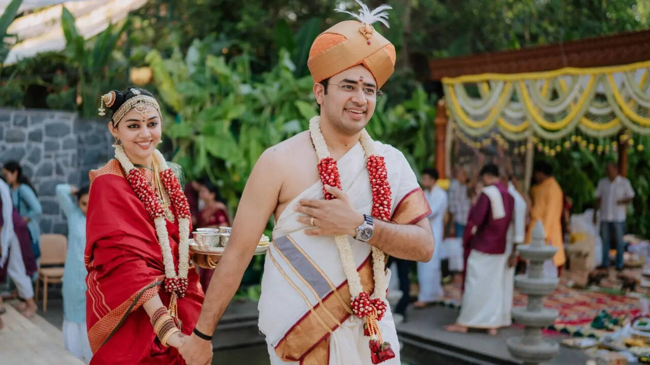 Sivasri Skandaprasad's Sacred Marriage Vows To Husband Tejasvi Surya ...