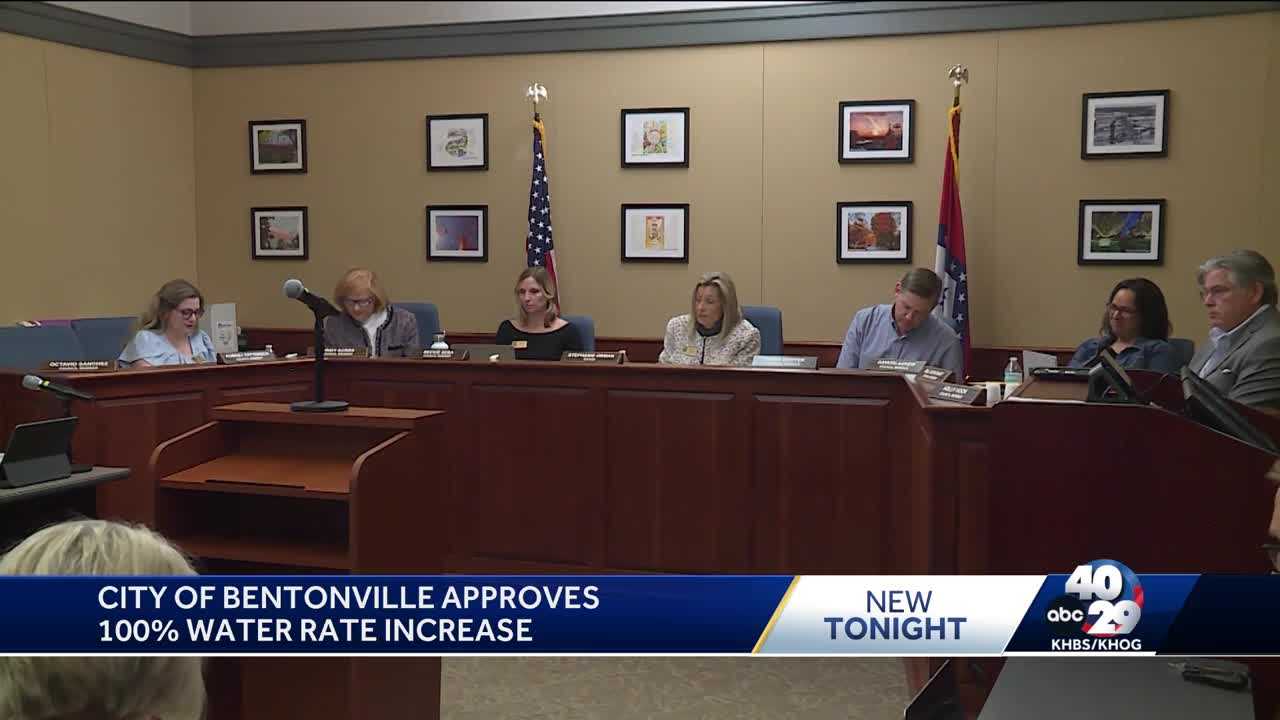 Bentonville city leaders vote to approve water rate increase