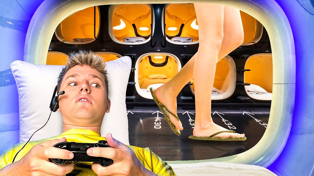Gamer transforms a sleeping pod into a hidden gaming oasis