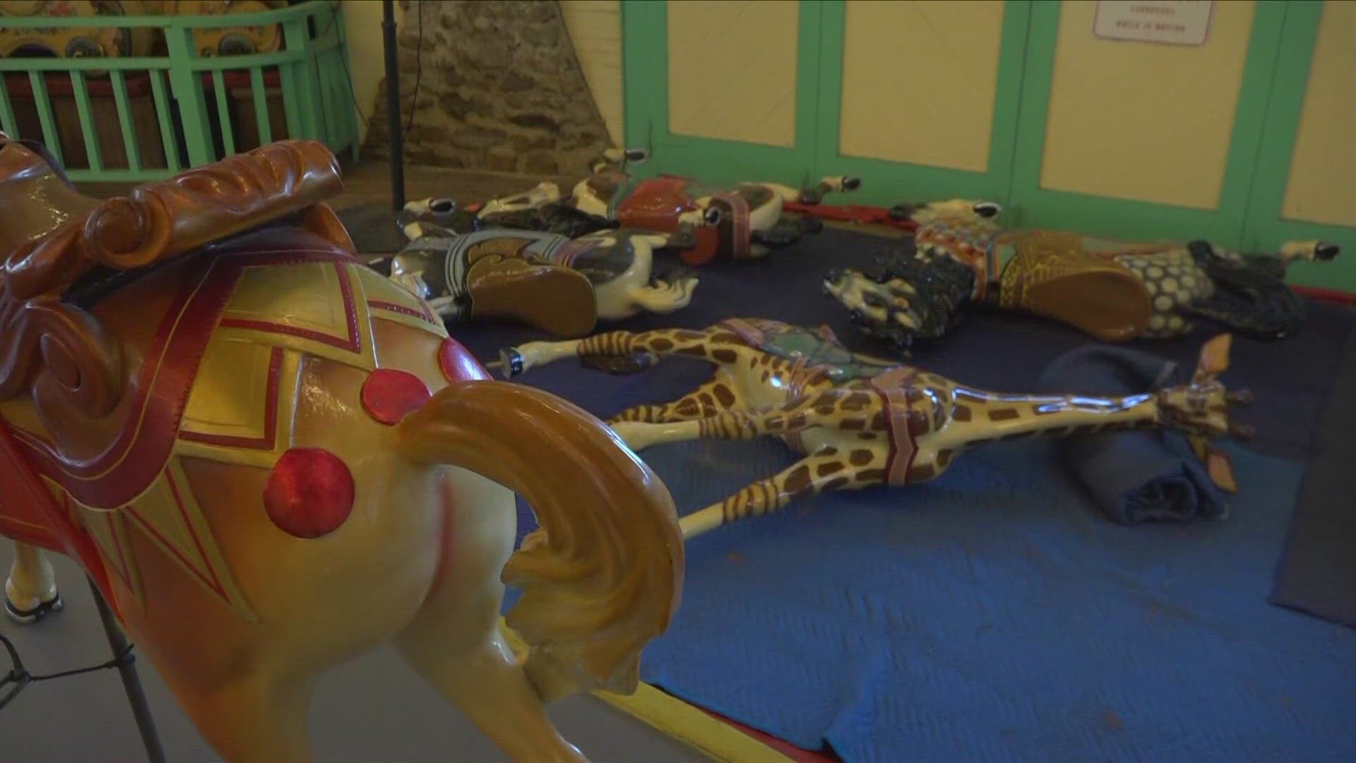 Historic Dentzel Carousel animals repaired following 2023 storm | The ...
