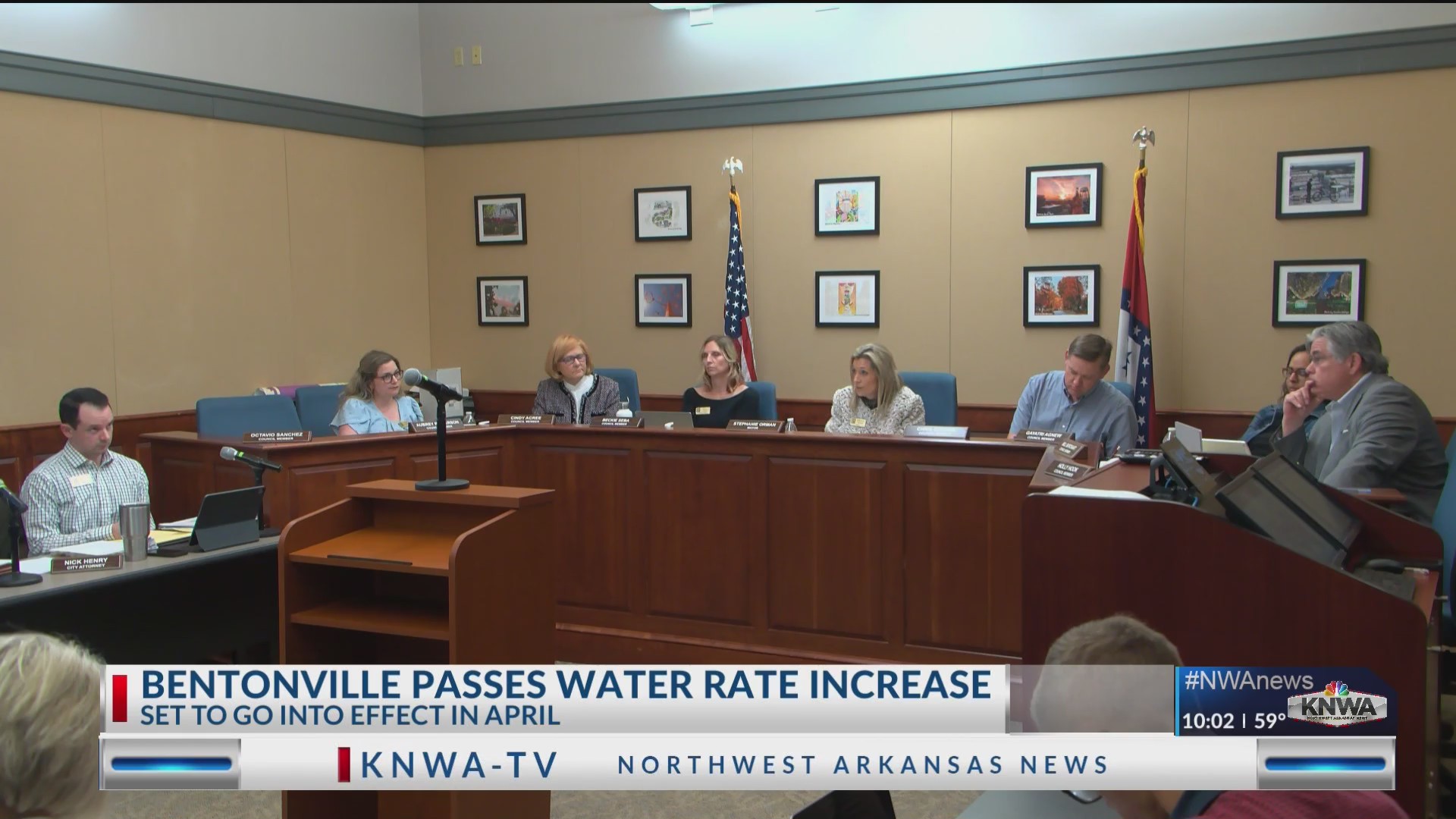 Bentonville city council passes water rate increases, goes into effect ...