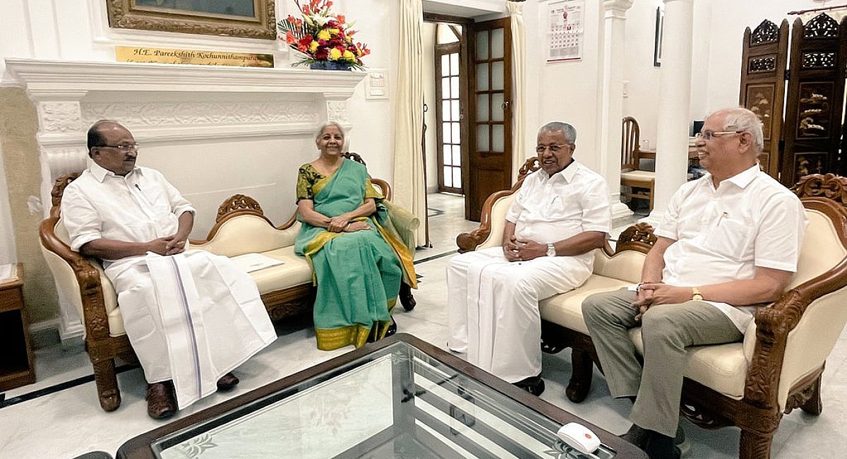 Finance Minister Nirmala Sitharaman meets Kerala CM Pinarayi Vijayan in ...