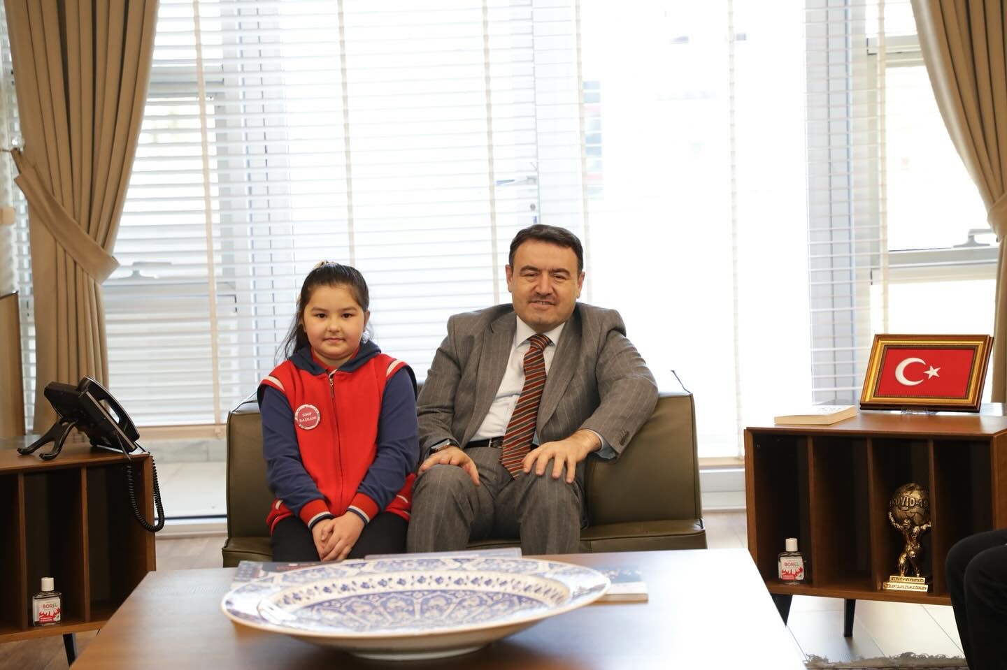 Minik başkan sözünü tuttu