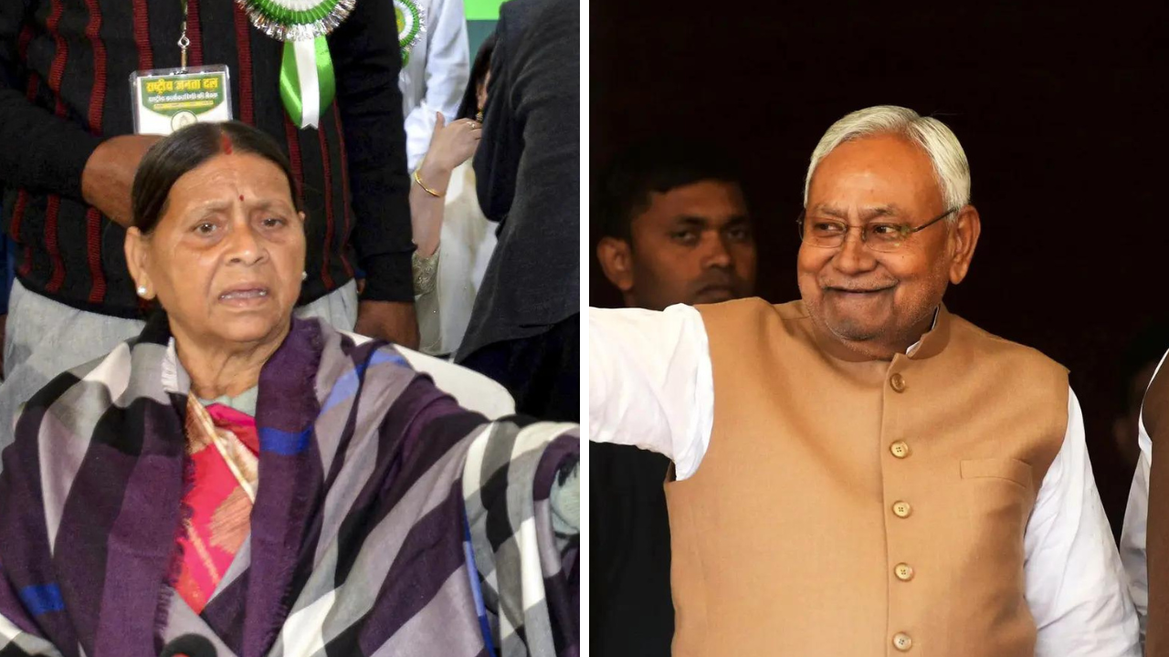 Nitish Kumar consumes 'bhang': Rabri Devi, Tejashwi's big 'bindi', lewd ...