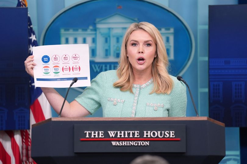 Karoline Leavitt accused of 'lying' after saying Trump's tariffs are ...