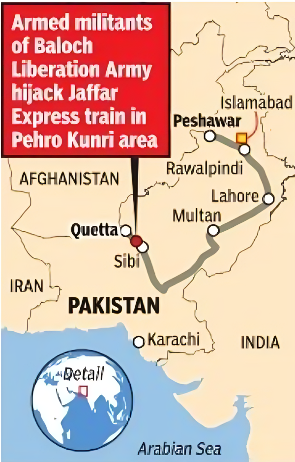 Pakistan train hijack: Suicide bombers positioned among hostages as BLA ...