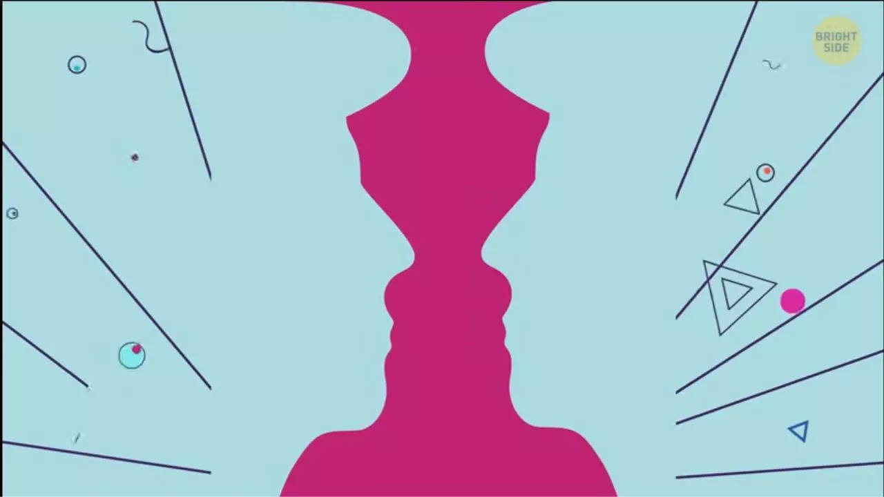 Optical illusion personality test: Candle stick or two faces? What you ...
