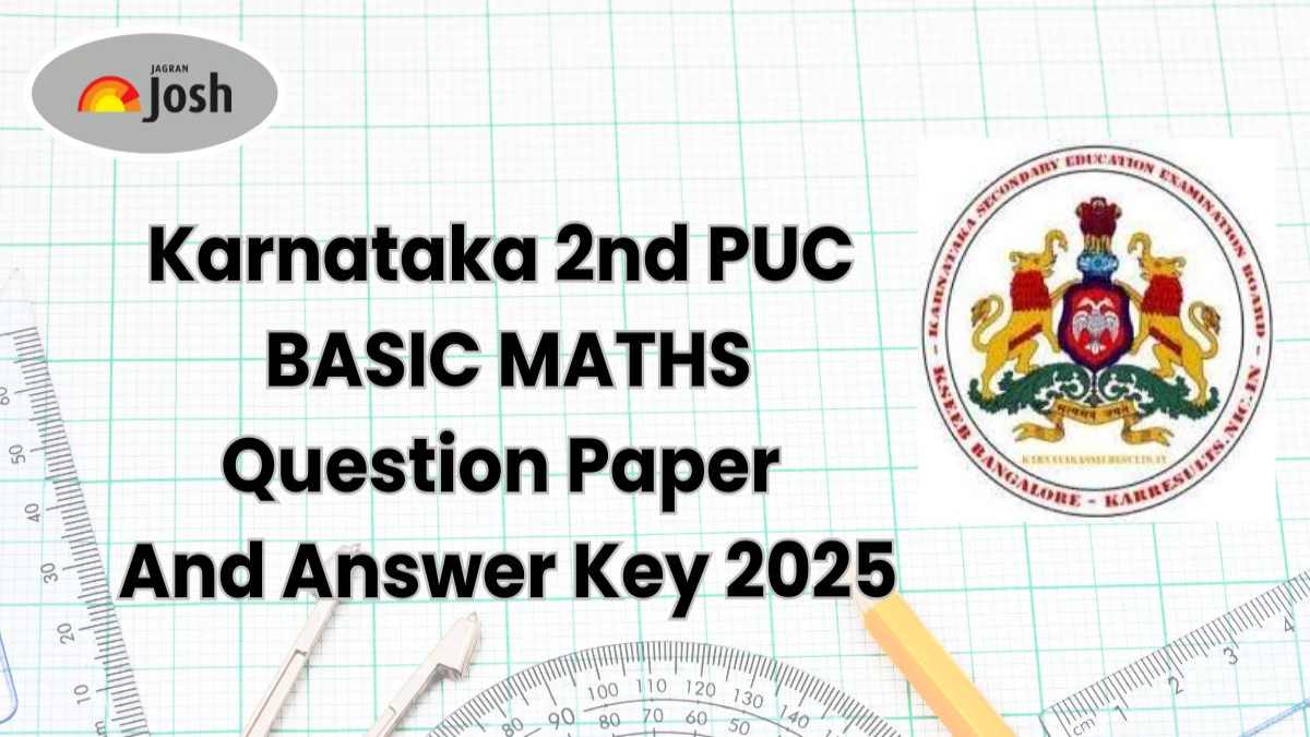 Karnataka 2nd PUC Basic Maths Question Paper And Answer Key 2025: FREE ...