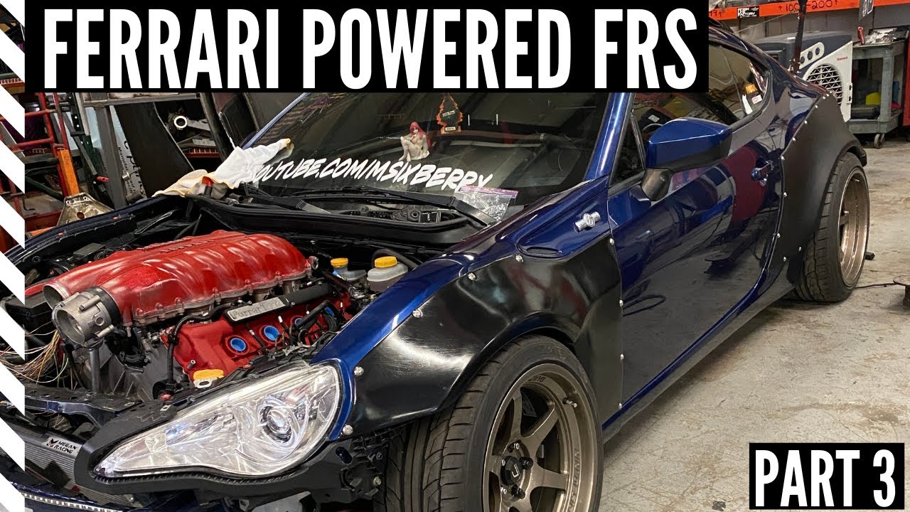 Giant Ferrari Intake Coming Out of an FRS Hood – Ferrari Powered FRS ...