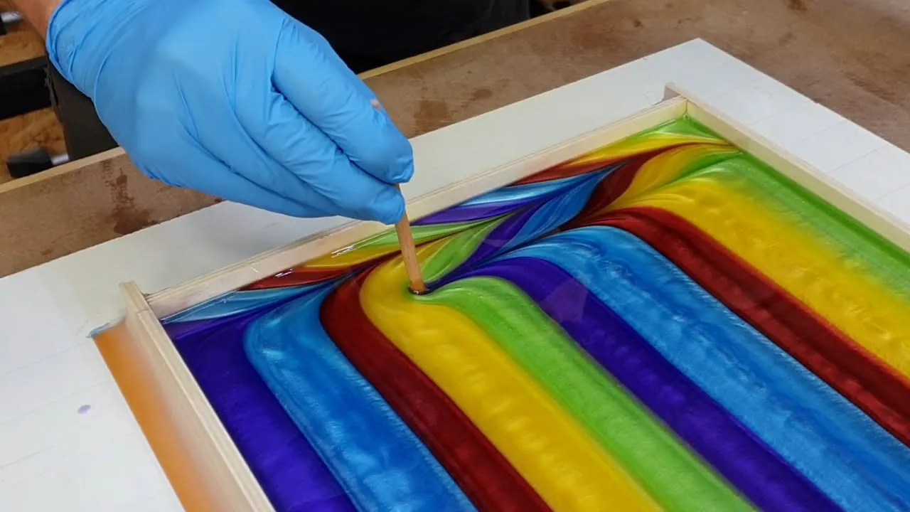 This Epoxy Resin Clock is So Satisfying to Make – Watch Till the End!