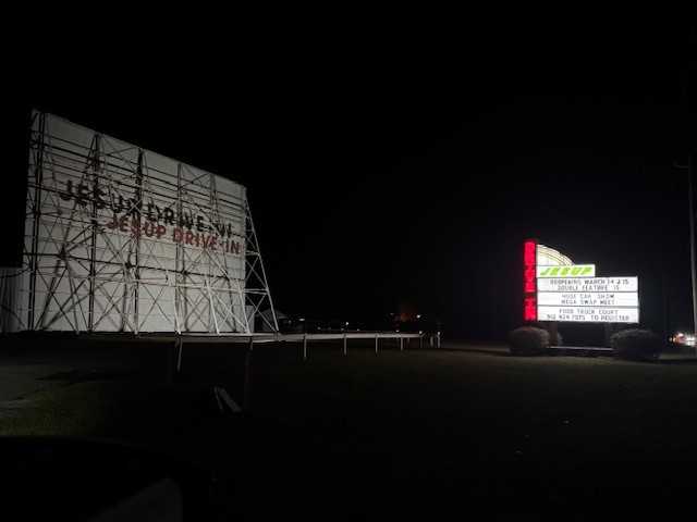 The show goes on at the Historic Jesup Drive-In Theater