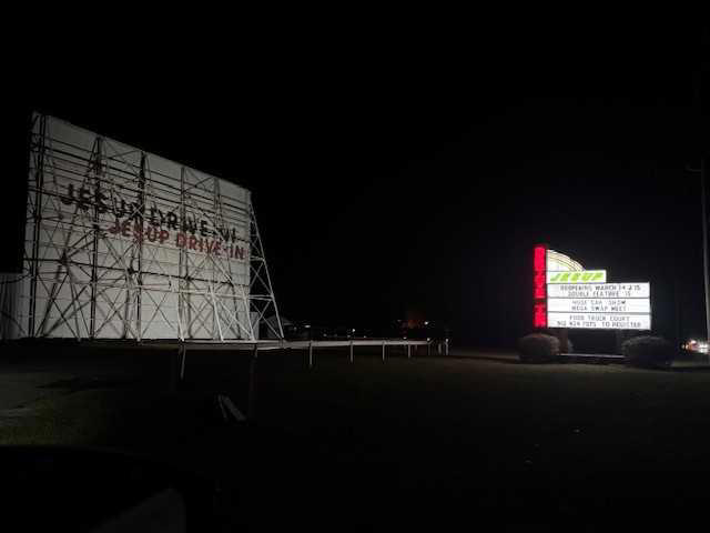 The show goes on at the Historic Jesup Drive-In Theater