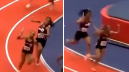 Lip reader reveals what Virginia runner told opponent before hitting her with baton during relay ...