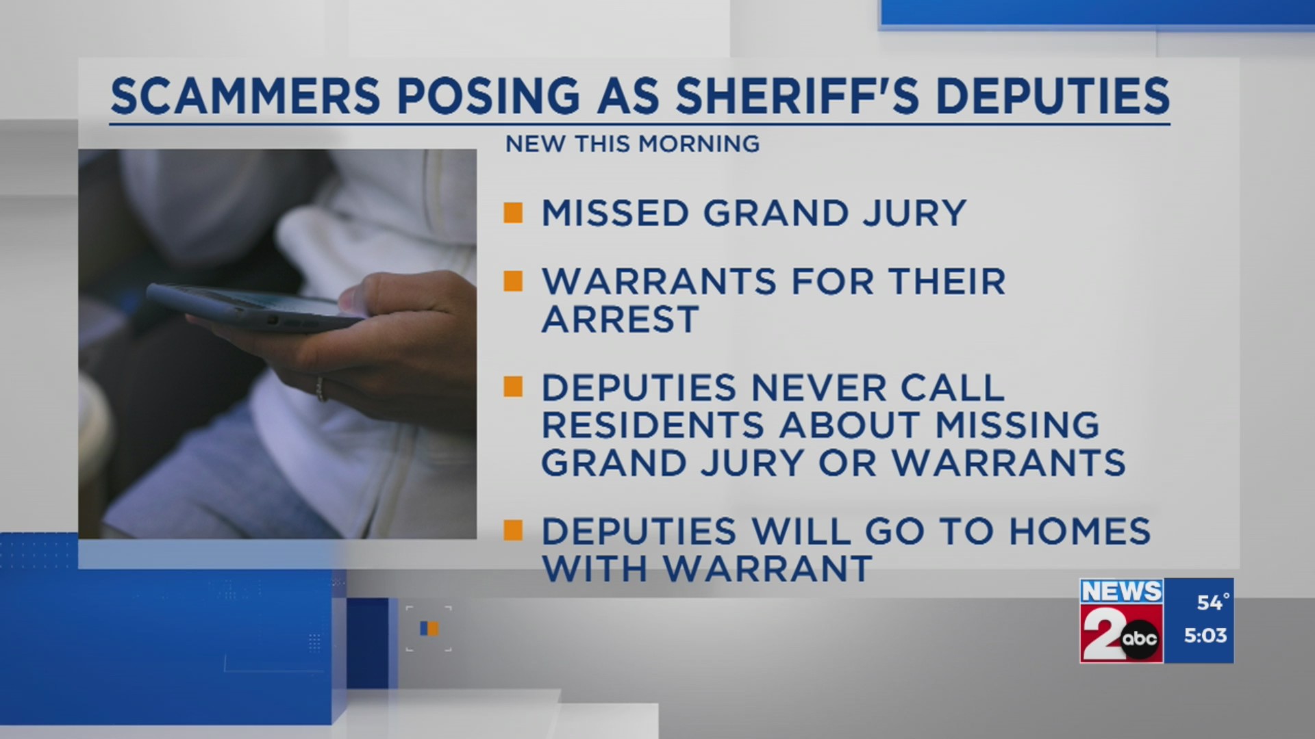 Authorities warn of scammers posing as sheriff's deputies