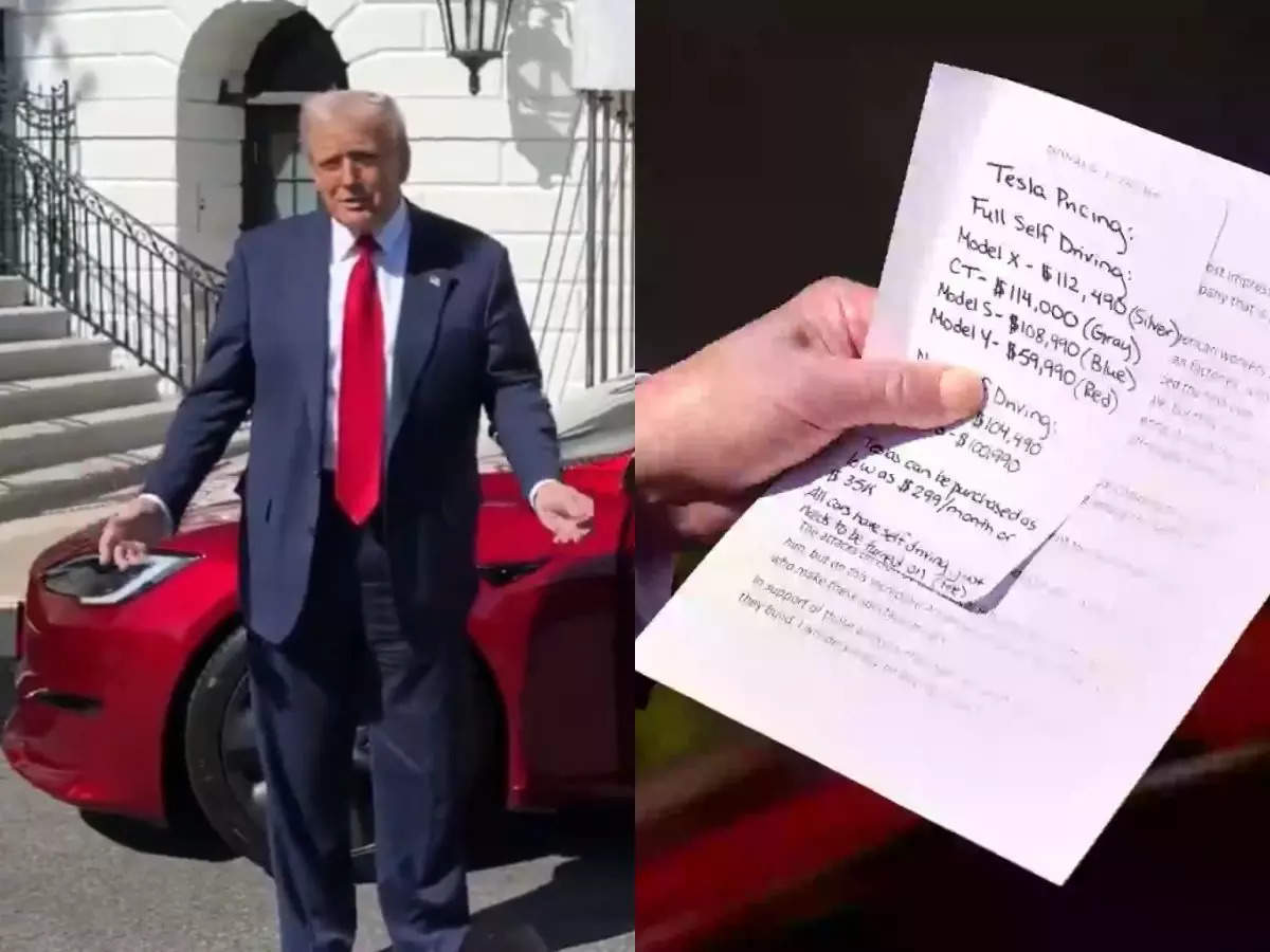 Has Donald Trump turned the White House into a Tesla showroom to save ...