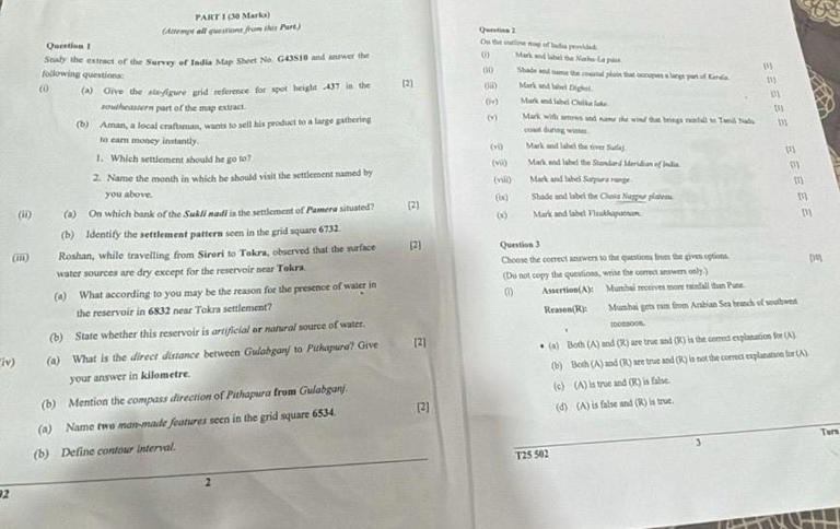 ICSE Class 10th Geography Question Paper And Answer Key 2025: All SETs ...