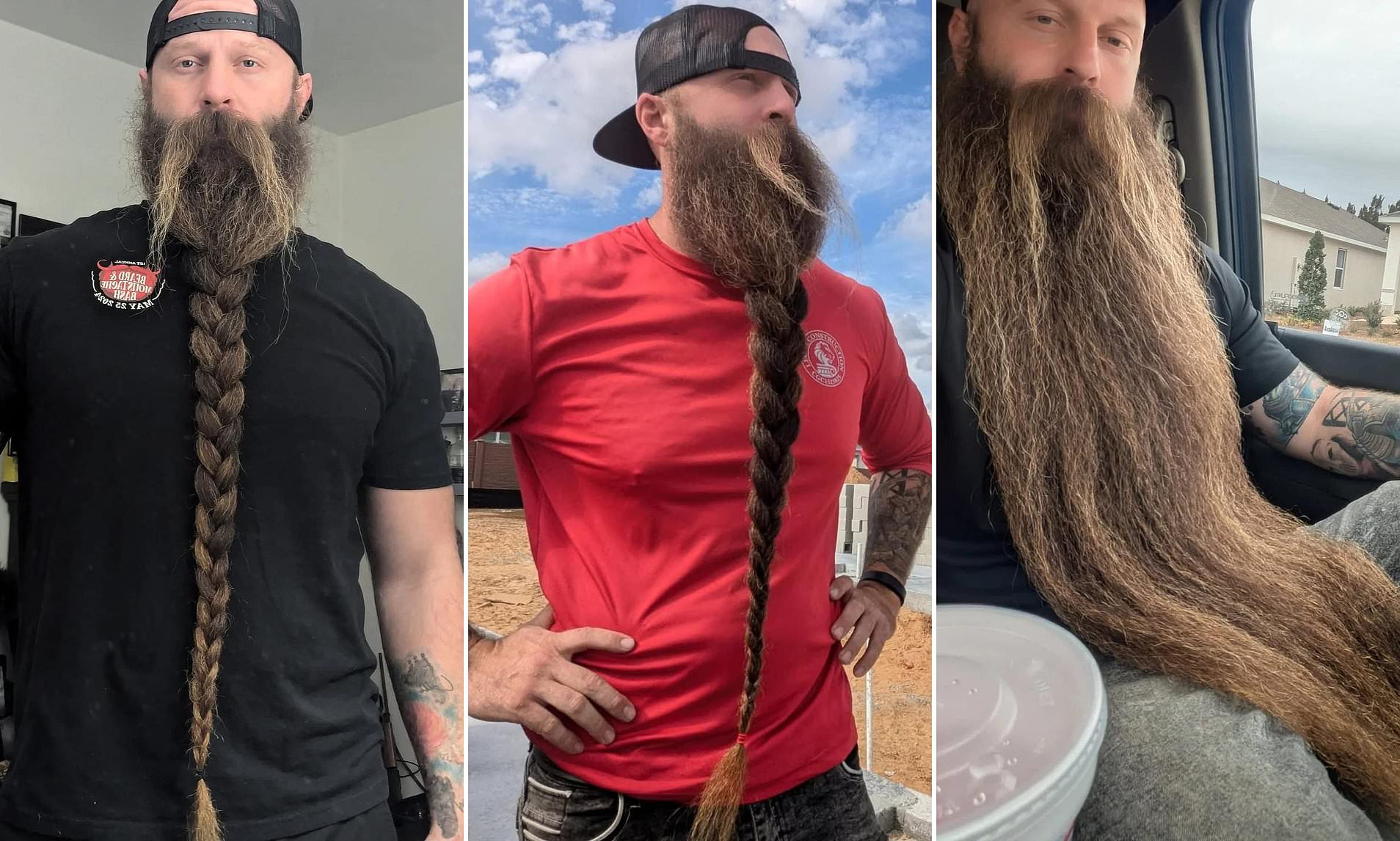 Father with 3ft beard reveals how he maintains his award winning fuzz