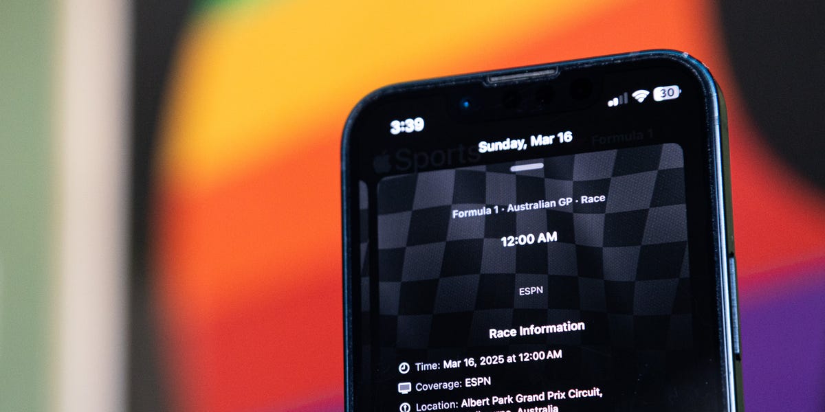 Apple Sports App Adds Formula 1 Support Ahead of Australian Grand Prix