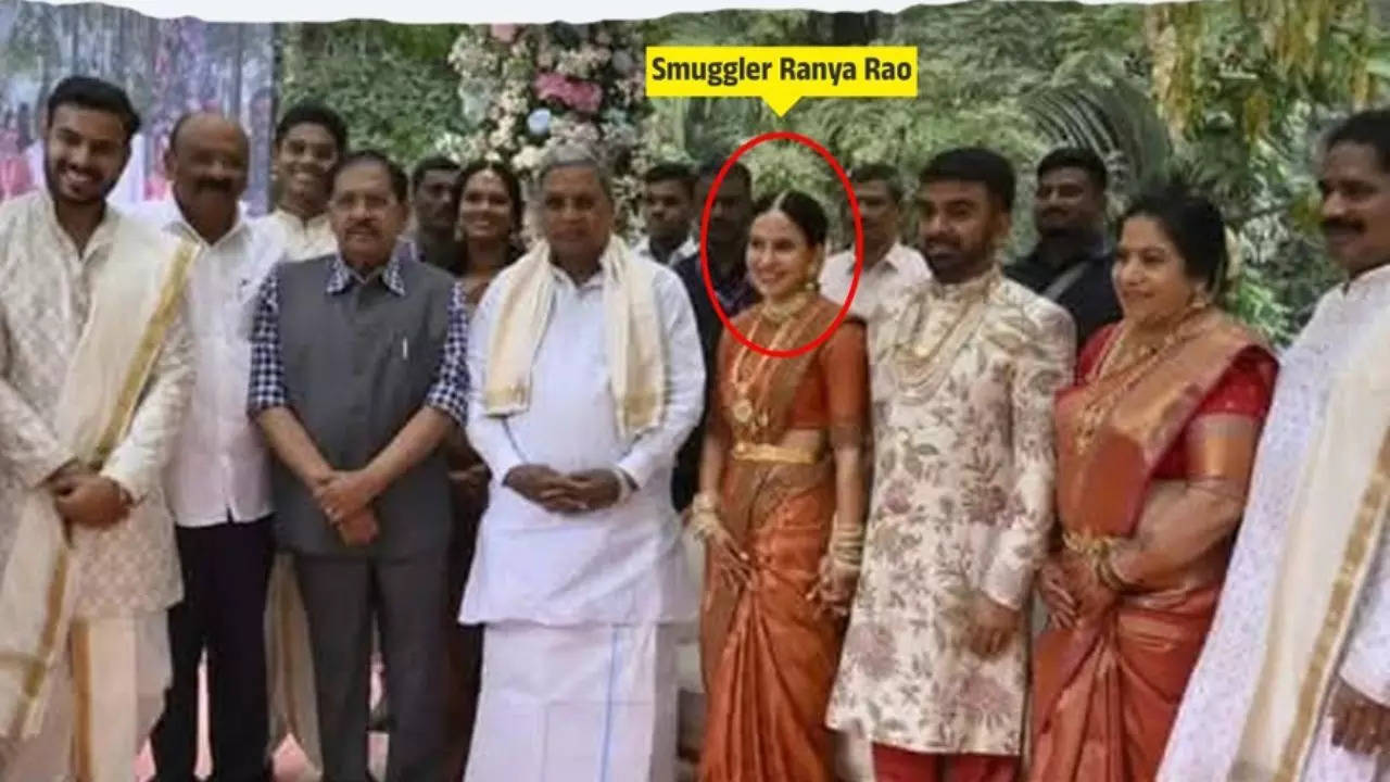 Ranya Rao Case 'Reaches CM Siddaramaiah's Doorstep'? BJP Posts Her Wedding Photo