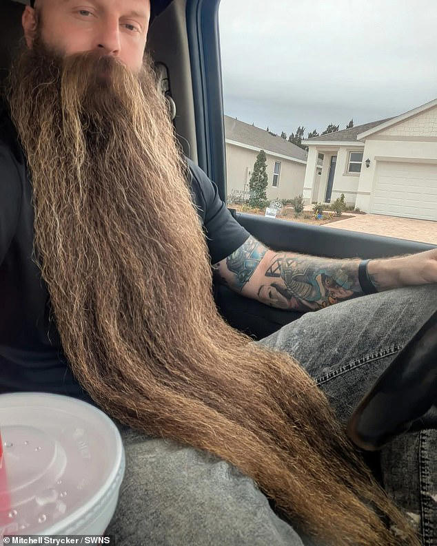 Father with 3ft beard reveals how he maintains his award winning fuzz