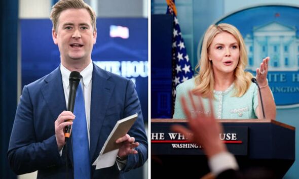Fox News host Peter Doocy presses Karoline Leavitt on drastic stock ...