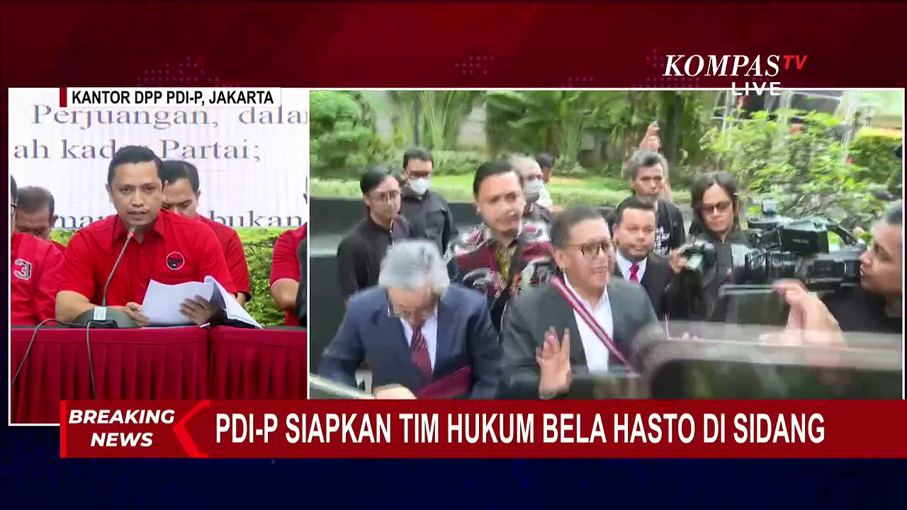 PDIP Blak-blakan sebut Sekjen Hasto Merupakan Tahanan Politik PDIP Blak-blakan sebut Sekjen Hasto Merupakan Tahanan Politik